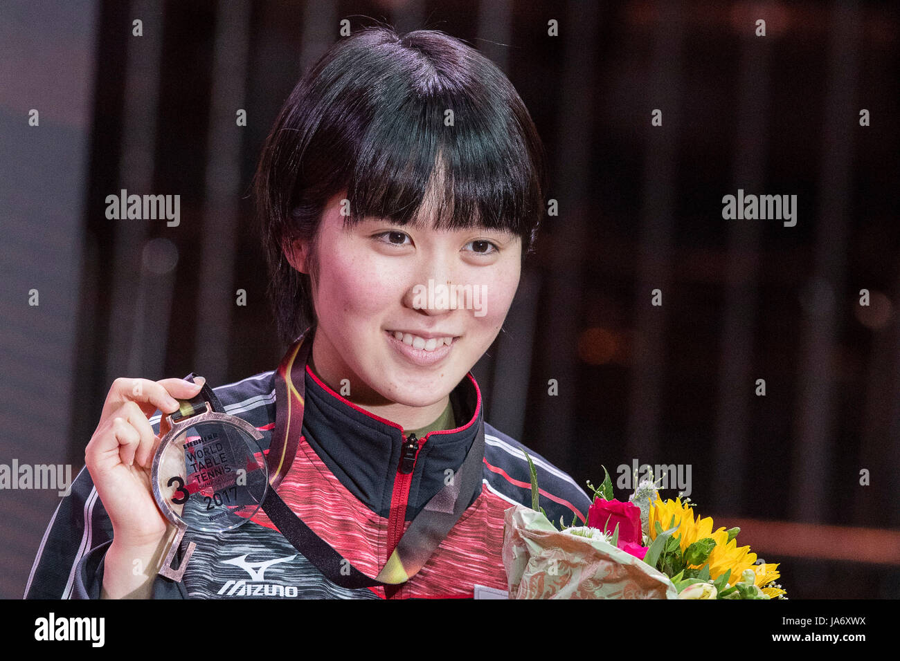 Dusseldorf, Germany. 4th June, 2017. Miu Hirano (JPN) Table Tennis ...