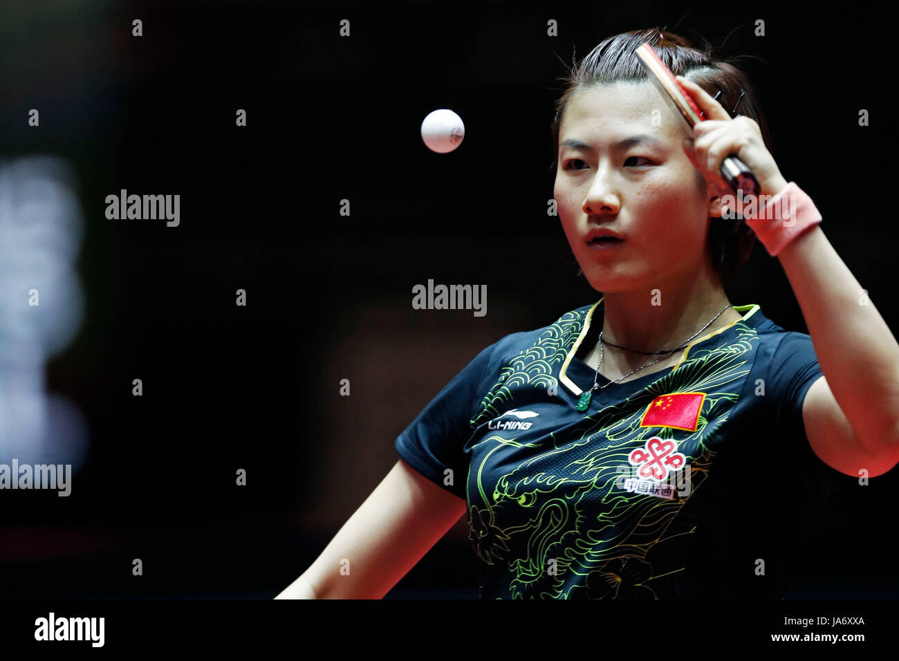 Dusseldorf, Germany. Credit: D. 4th June, 2017. Ning Ding (CHN) Table Tennis : 2017 World Table ...