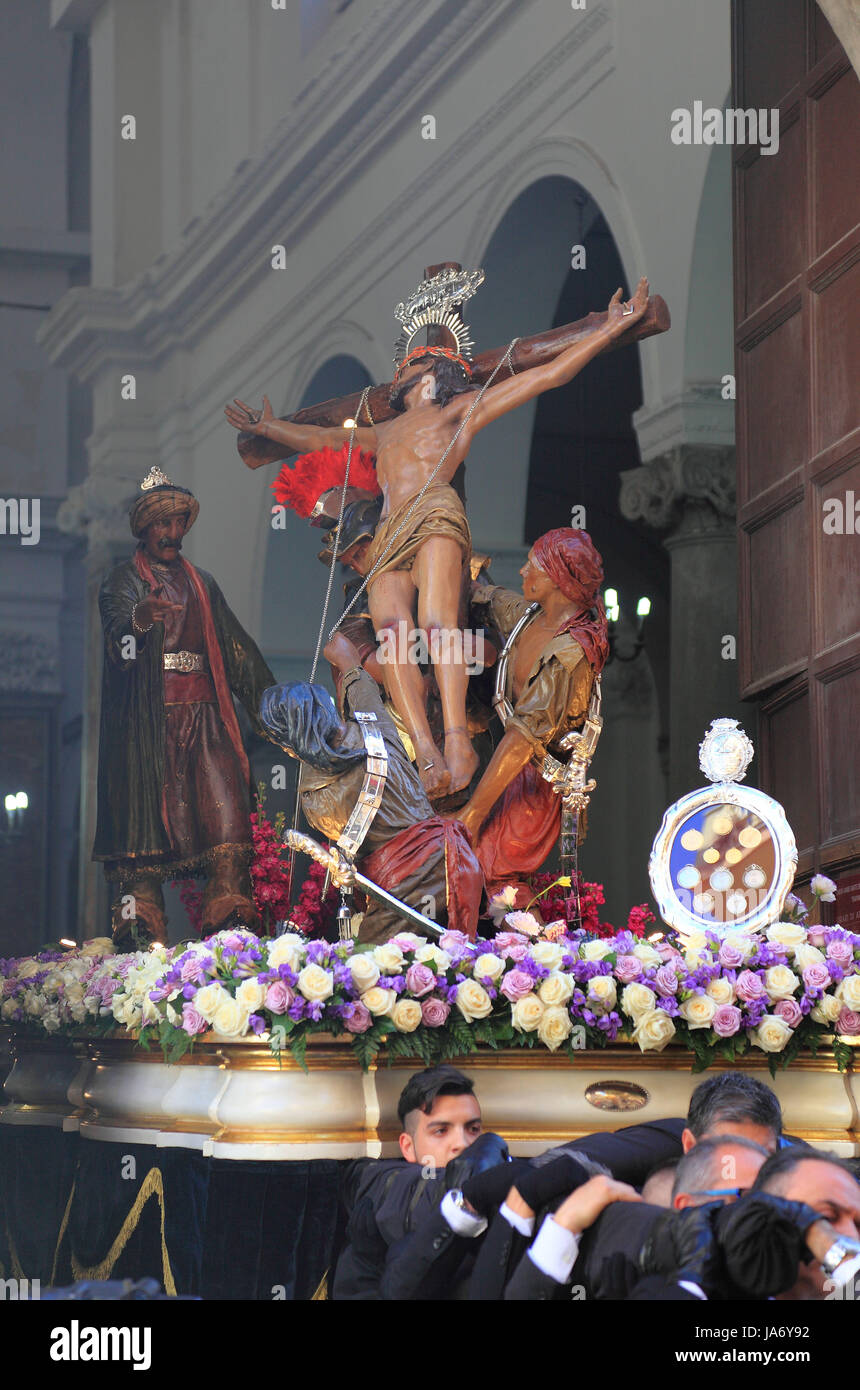 Italy, Sicily, city Trapani, the Processione dei Misteri di Trapani ...