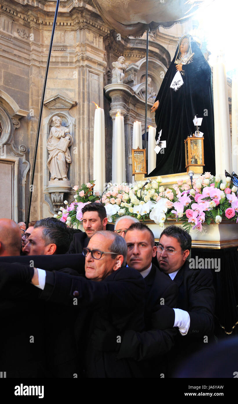 Sicily, Old Town Trapani, Good Friday Mystery Procession La Processione ...