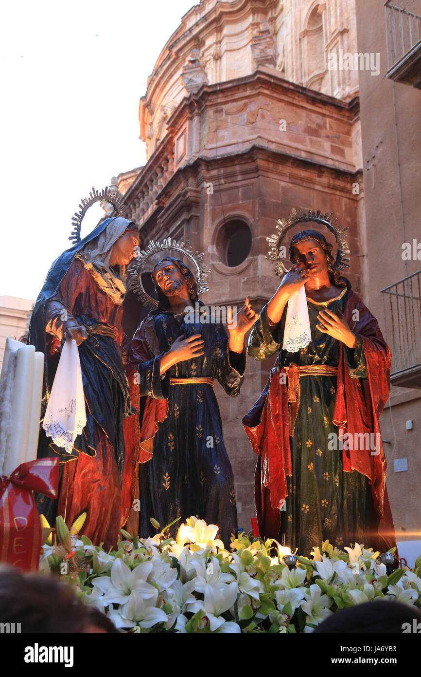Sicily, Old Town Trapani, Good Friday Mystery Procession La Processione ...