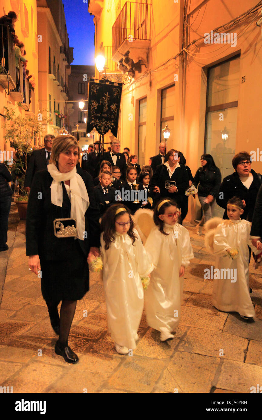 Sicily, Old Town Trapani, Good Friday Mystery Procession La Processione ...