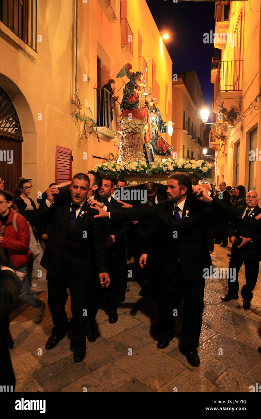 Sicily, Old Town Trapani, Good Friday Mystery Procession La Processione ...