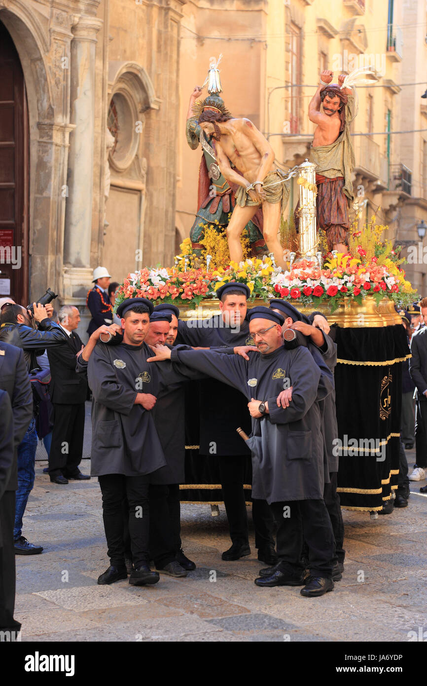 Sicily, Trapani, Good Friday Mystery Procession La Processione dei ...