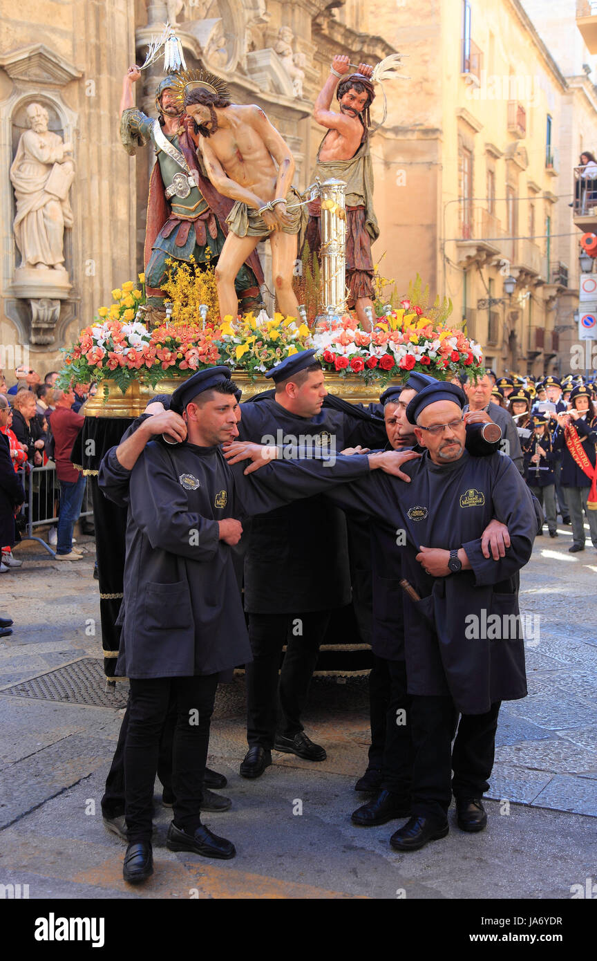 Sicily, Trapani, Good Friday Mystery Procession La Processione dei ...