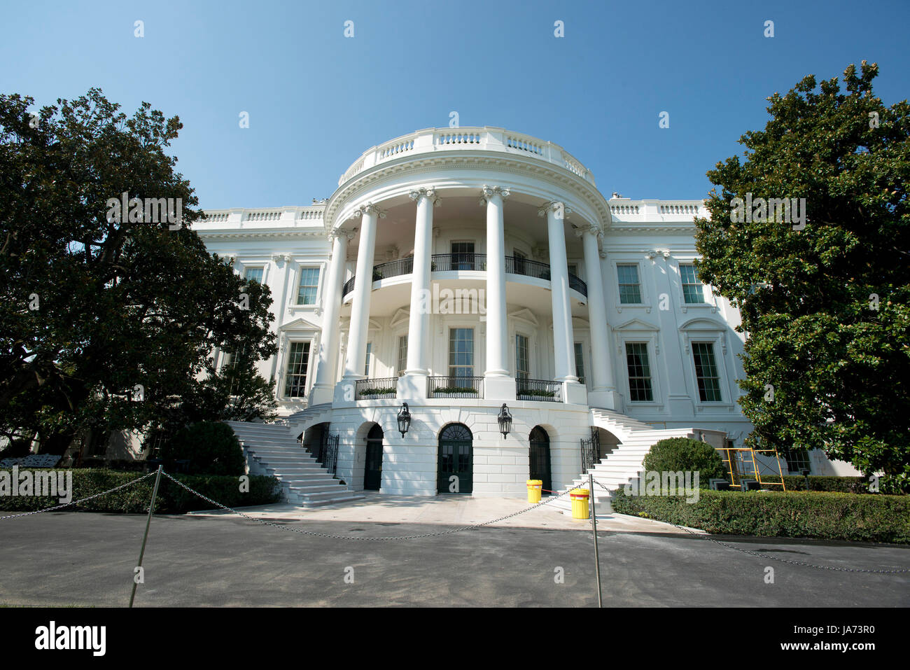 High Resolution view of the newly renovated steps on the South Portico ...