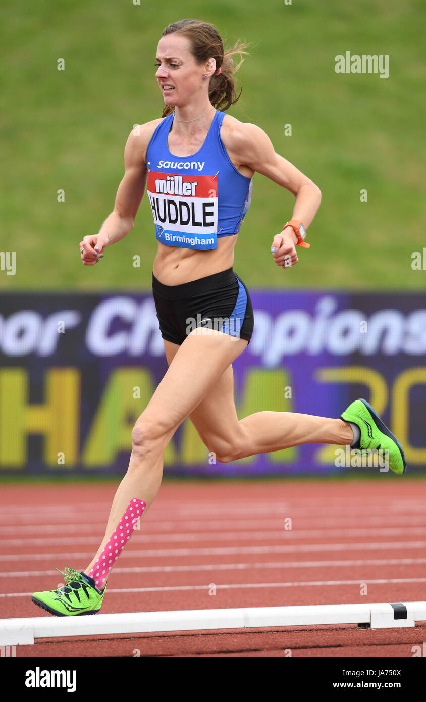 Molly Huddle (USA) places 10th in the women's 3,000m in 8:44.46 during ...