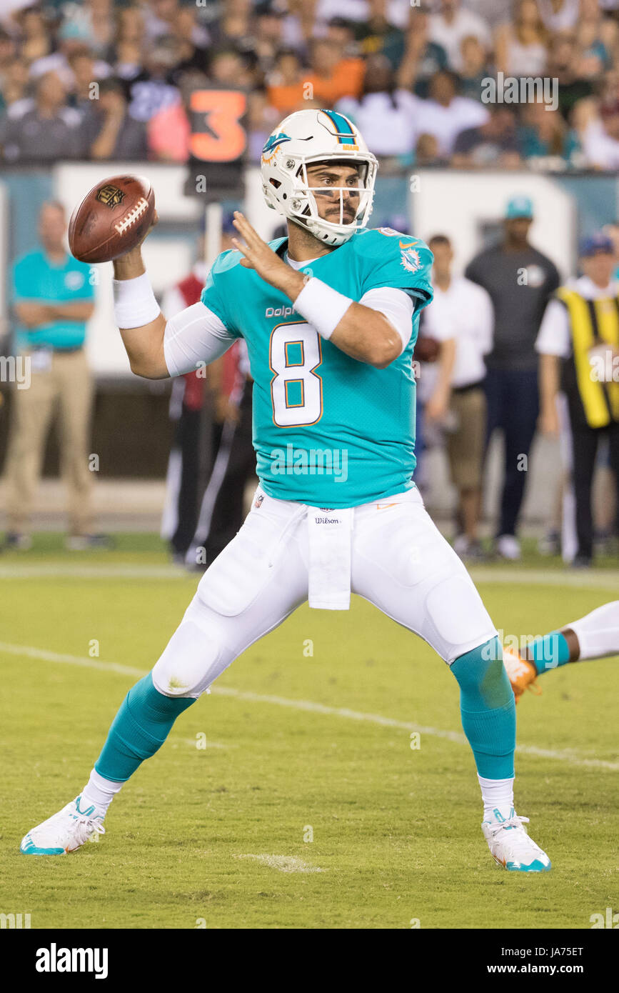 August 24, 2017: Miami Dolphins quarterback Matt Moore (8) in action ...