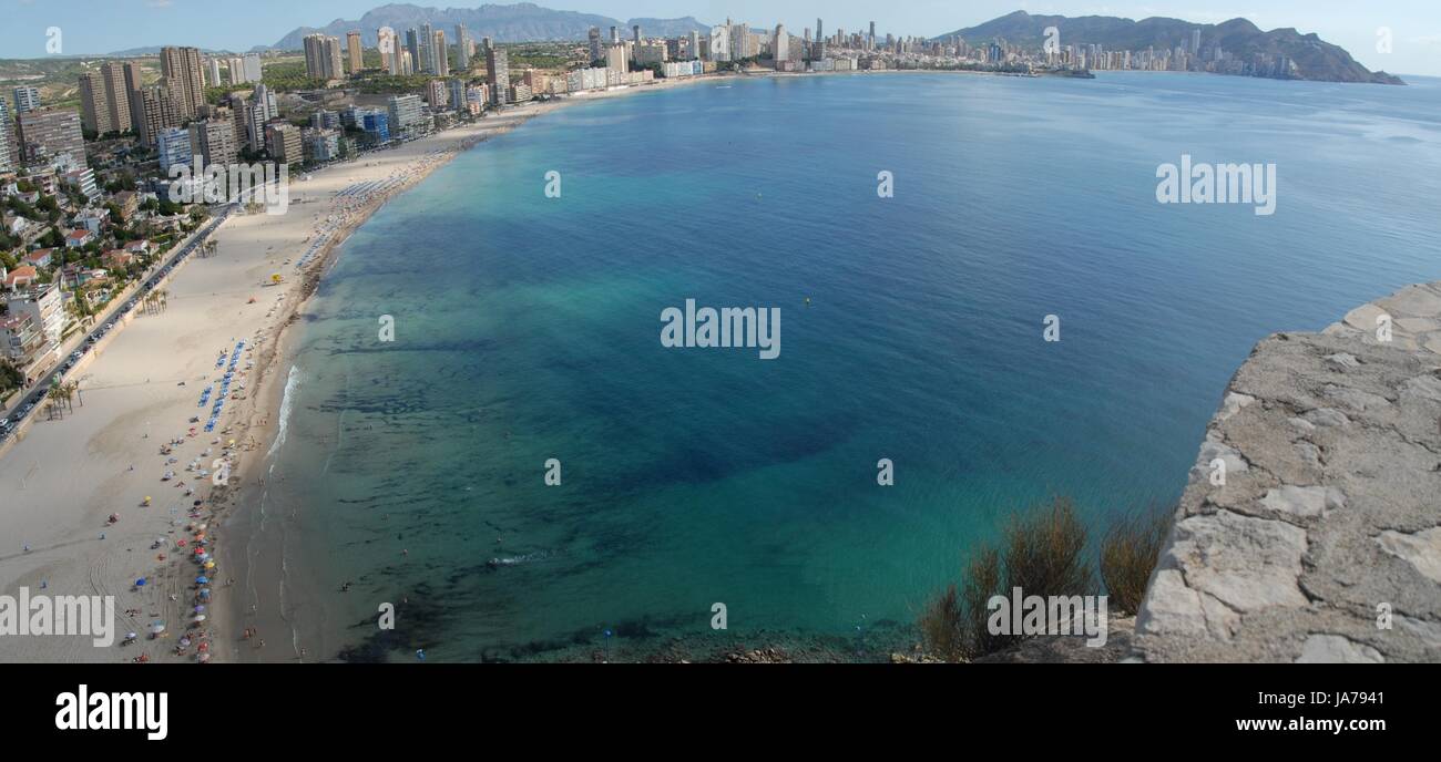 spain - benidorm * panoramic picture Stock Photo - Alamy