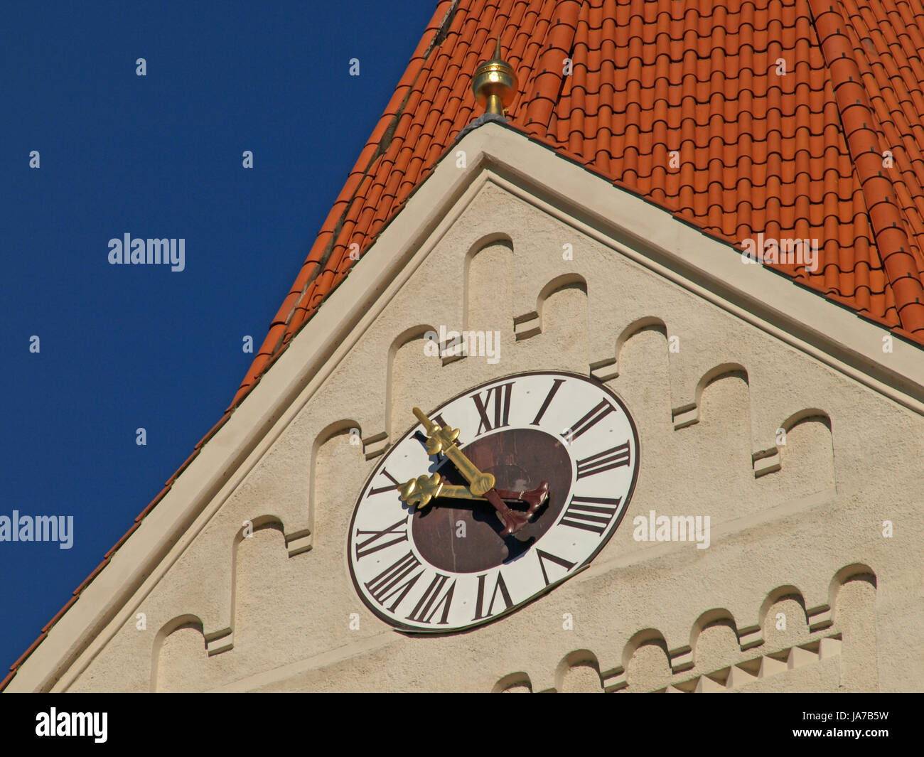 clock, pointer, dial, roman, spire, digit, chronometer, blue, detail ...