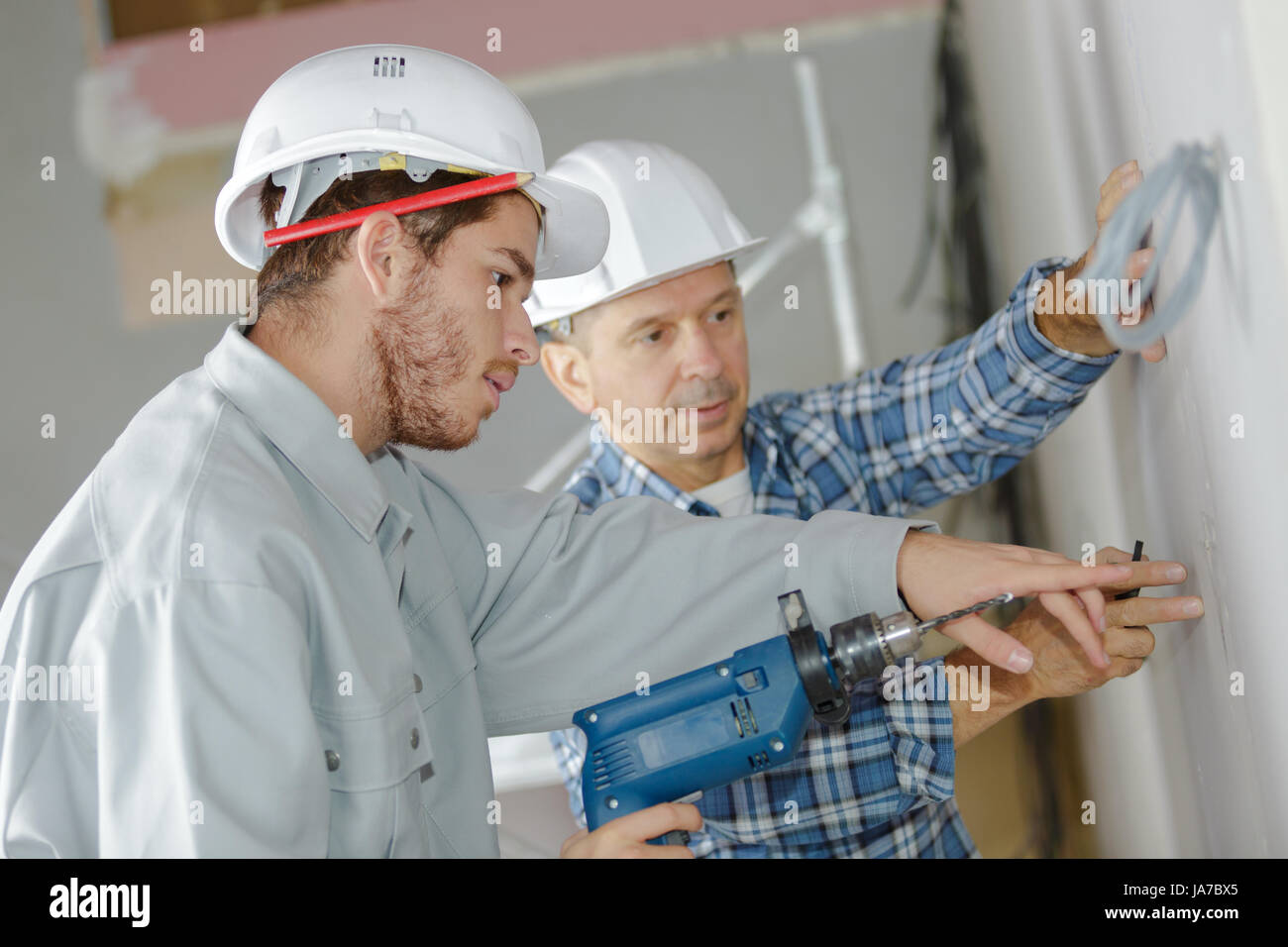 the right spot to drill Stock Photo - Alamy