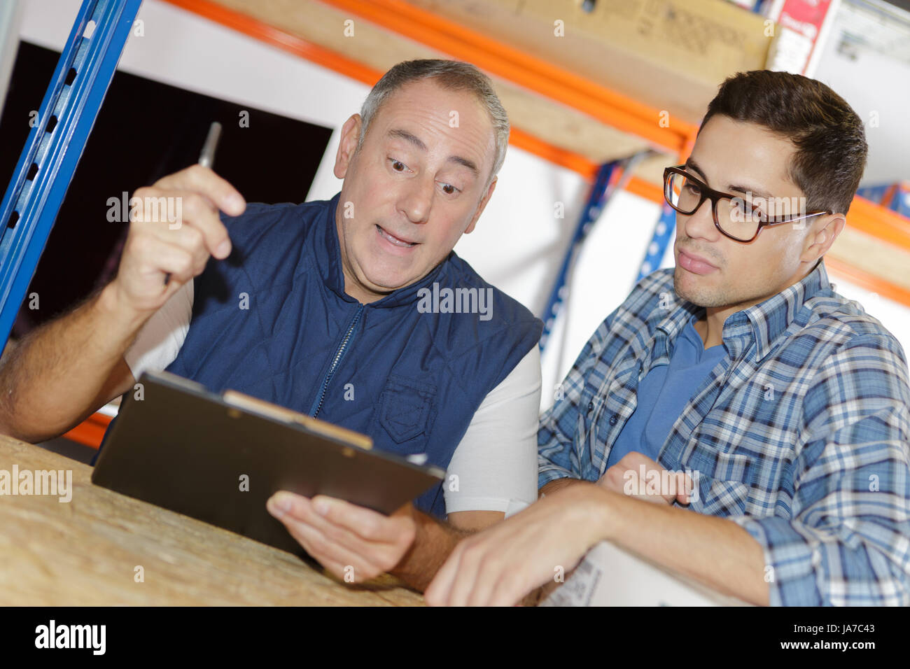 rechecking the list Stock Photo - Alamy