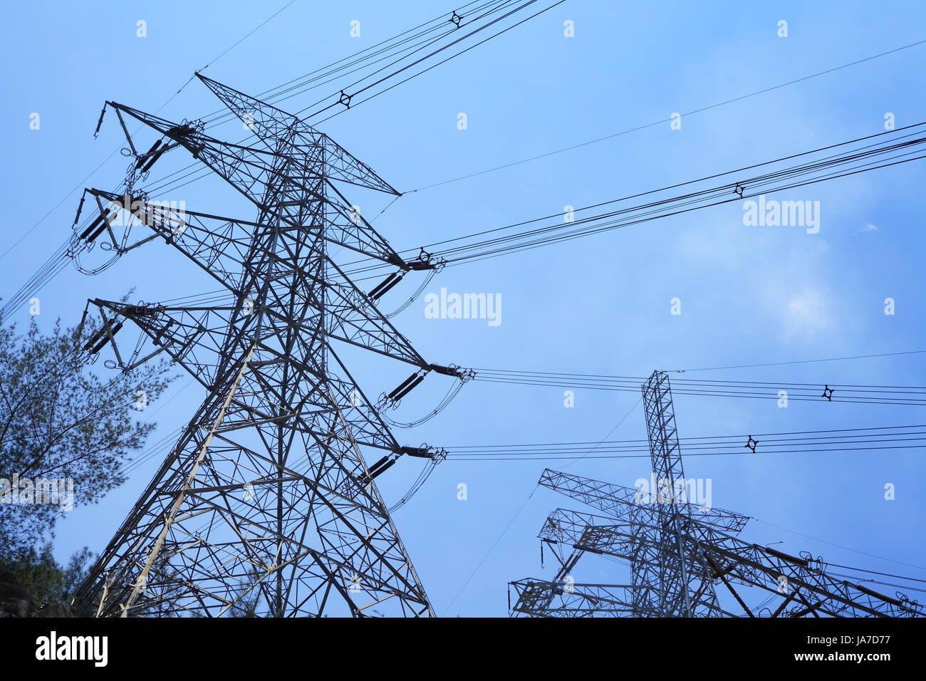 blue, lines, energy, power, electricity, electric power, steel ...