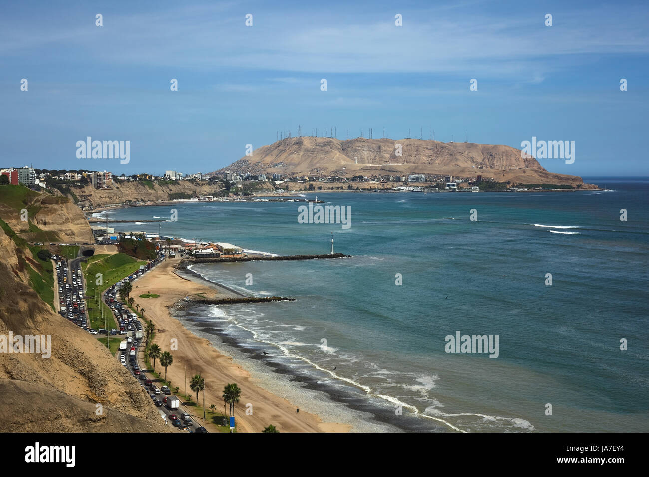 coast, pacific, salt water, sea, ocean, water, peru, city, town ...
