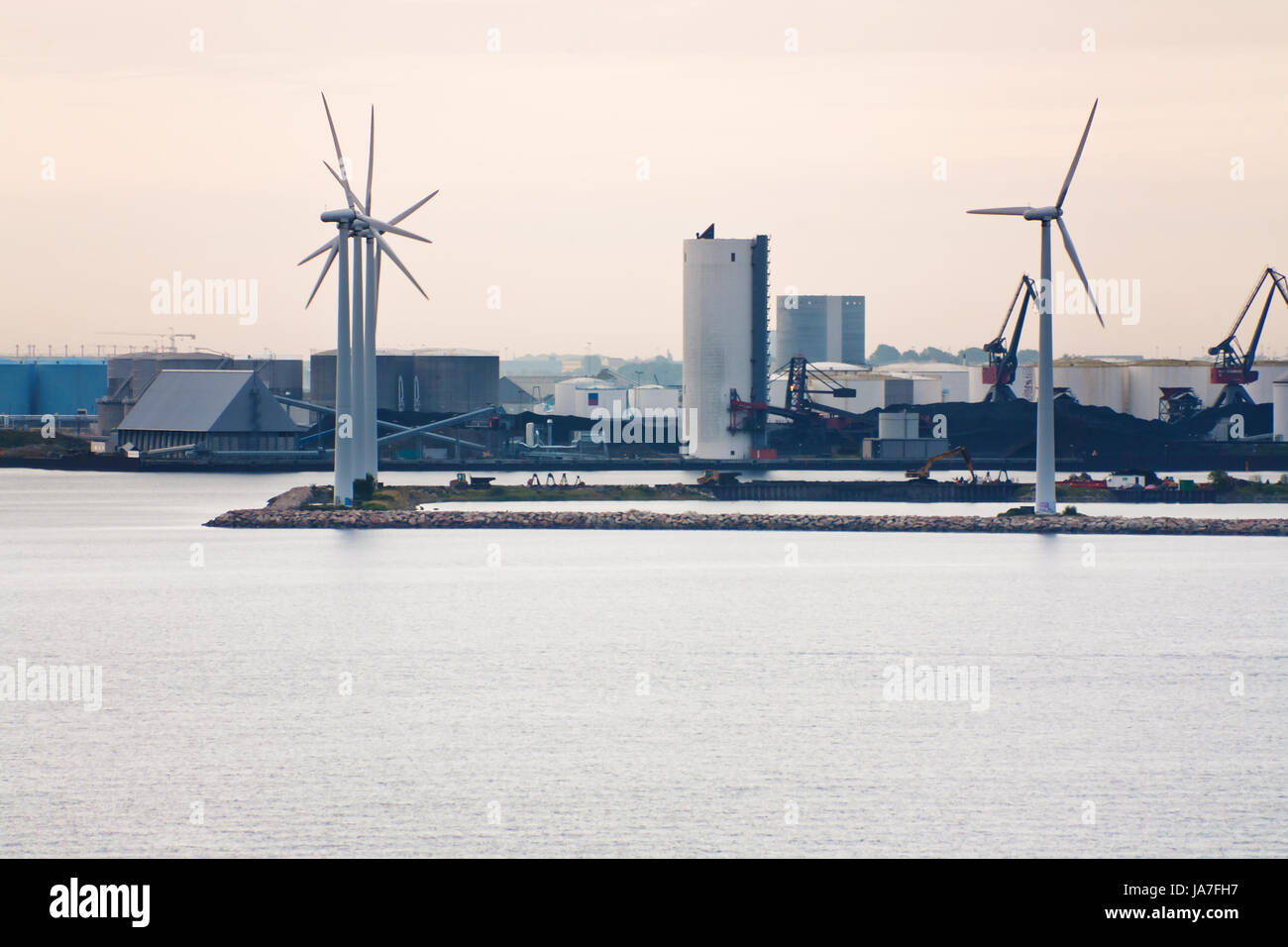 blue, environment, enviroment, industry, engineering, sunset, cloud ...