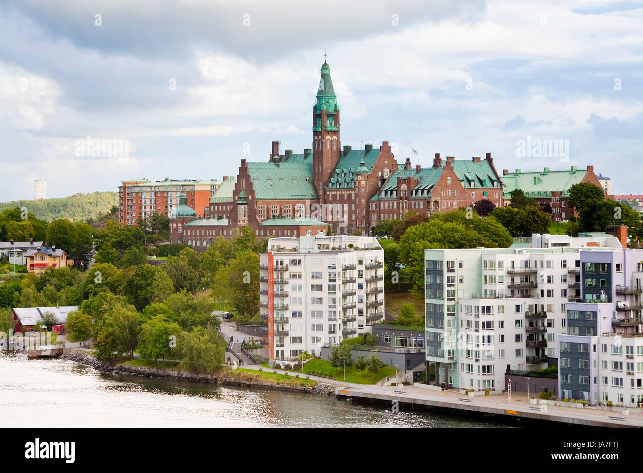 house, building, tower, present, city, town, modern, modernity, sweden ...