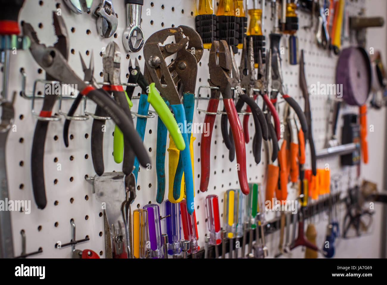 Great Wall of Tools Stock Photo - Alamy