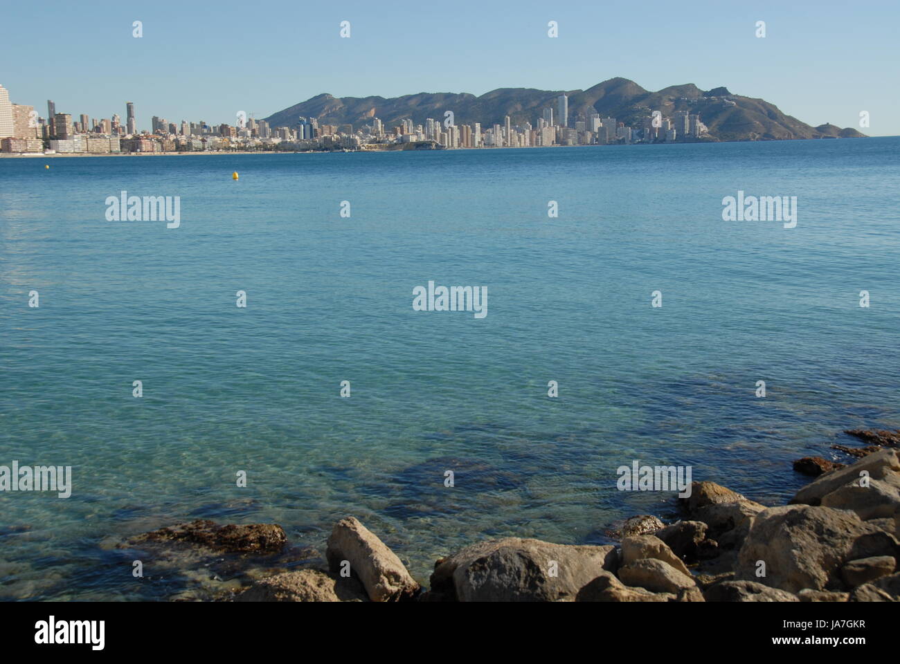 spain, coast, skyline, shore line, hispanic, spanish, blue, humans ...