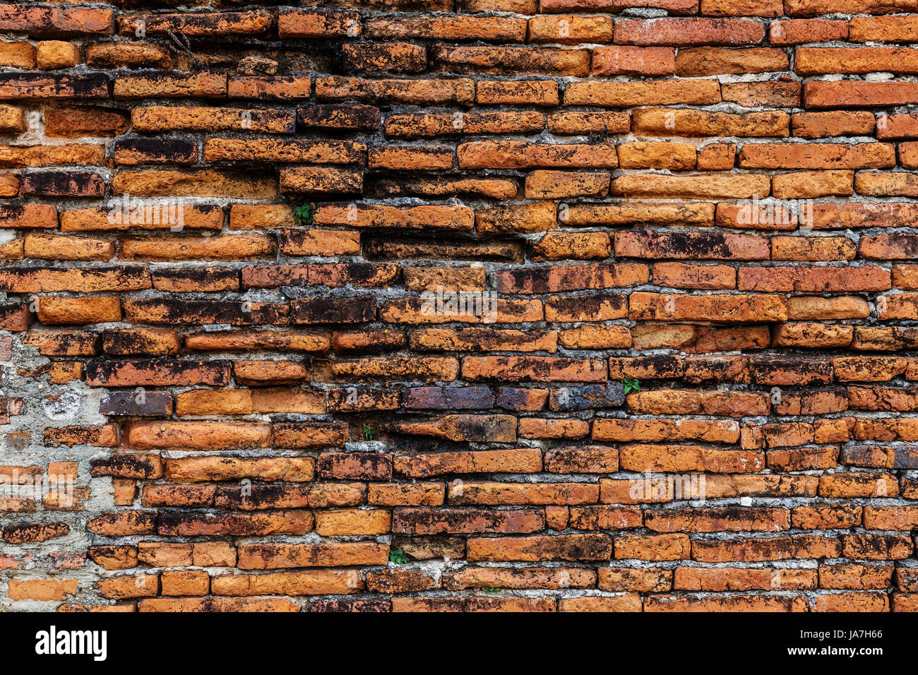 detail, wall, broken, ruins, brick, style of construction, architecture ...