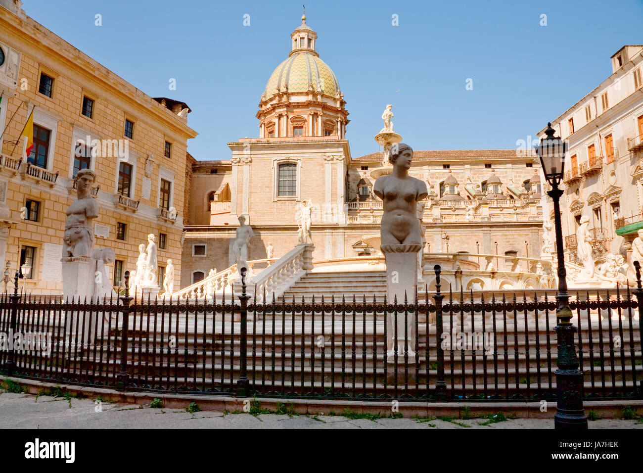 blue, house, building, city, town, statue, sculpture, summer, summerly ...
