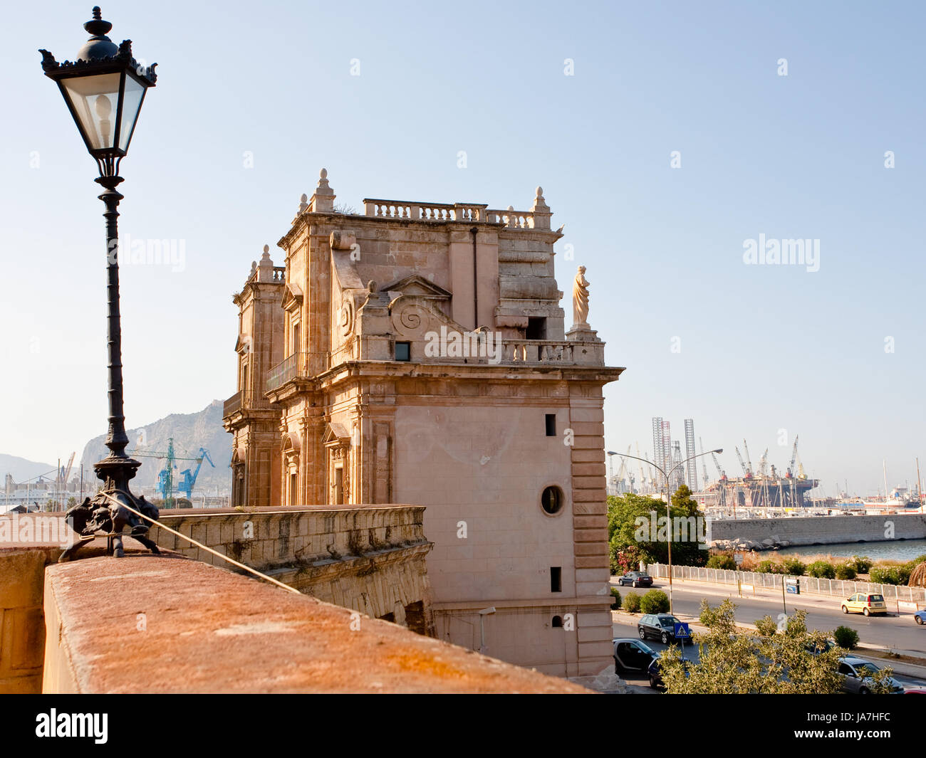 blue, city, town, monument, baroque, goal, passage, gate, archgway ...