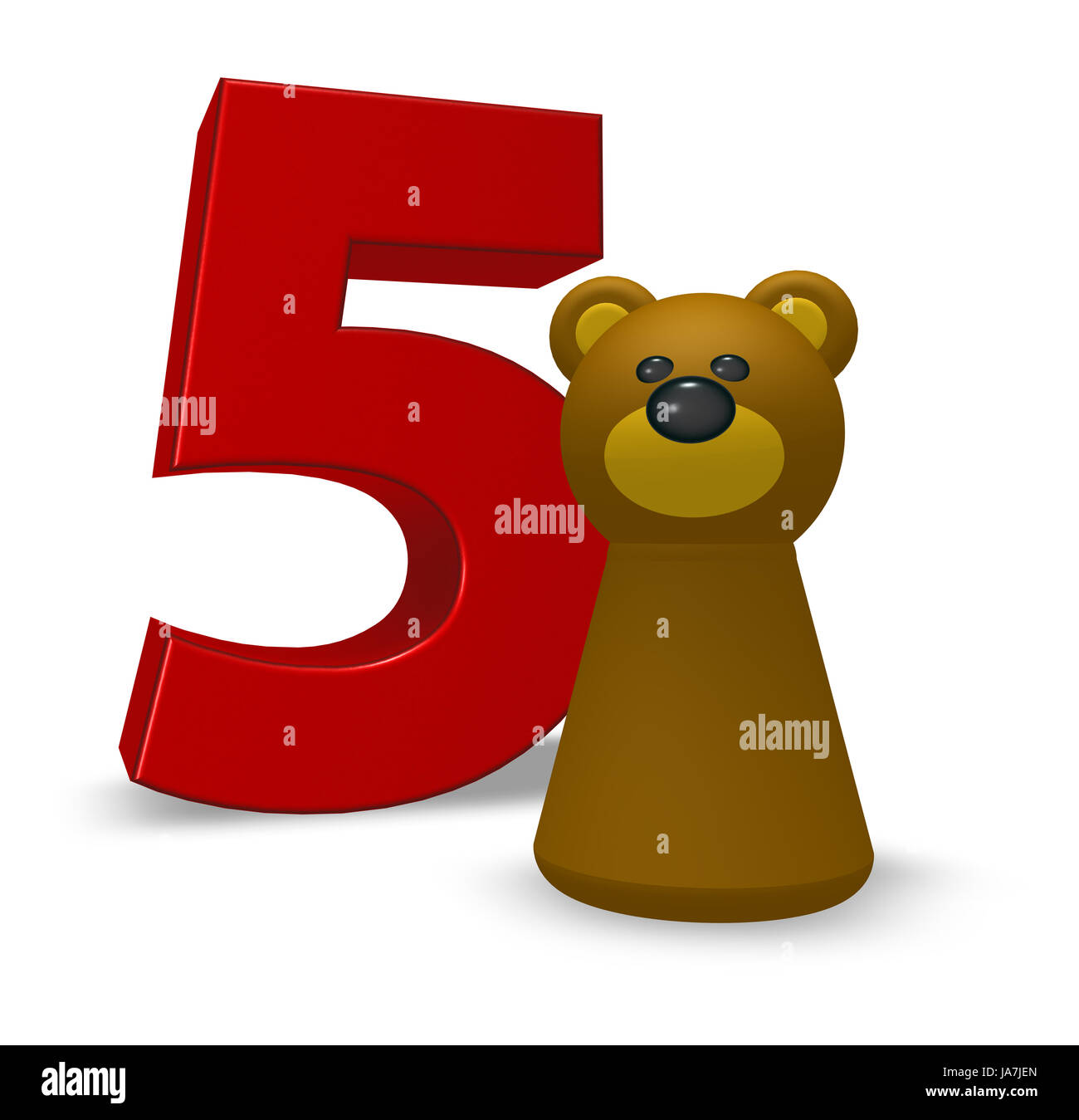 animal, bear, five, toy, design, shaping, formation, shape, model ...