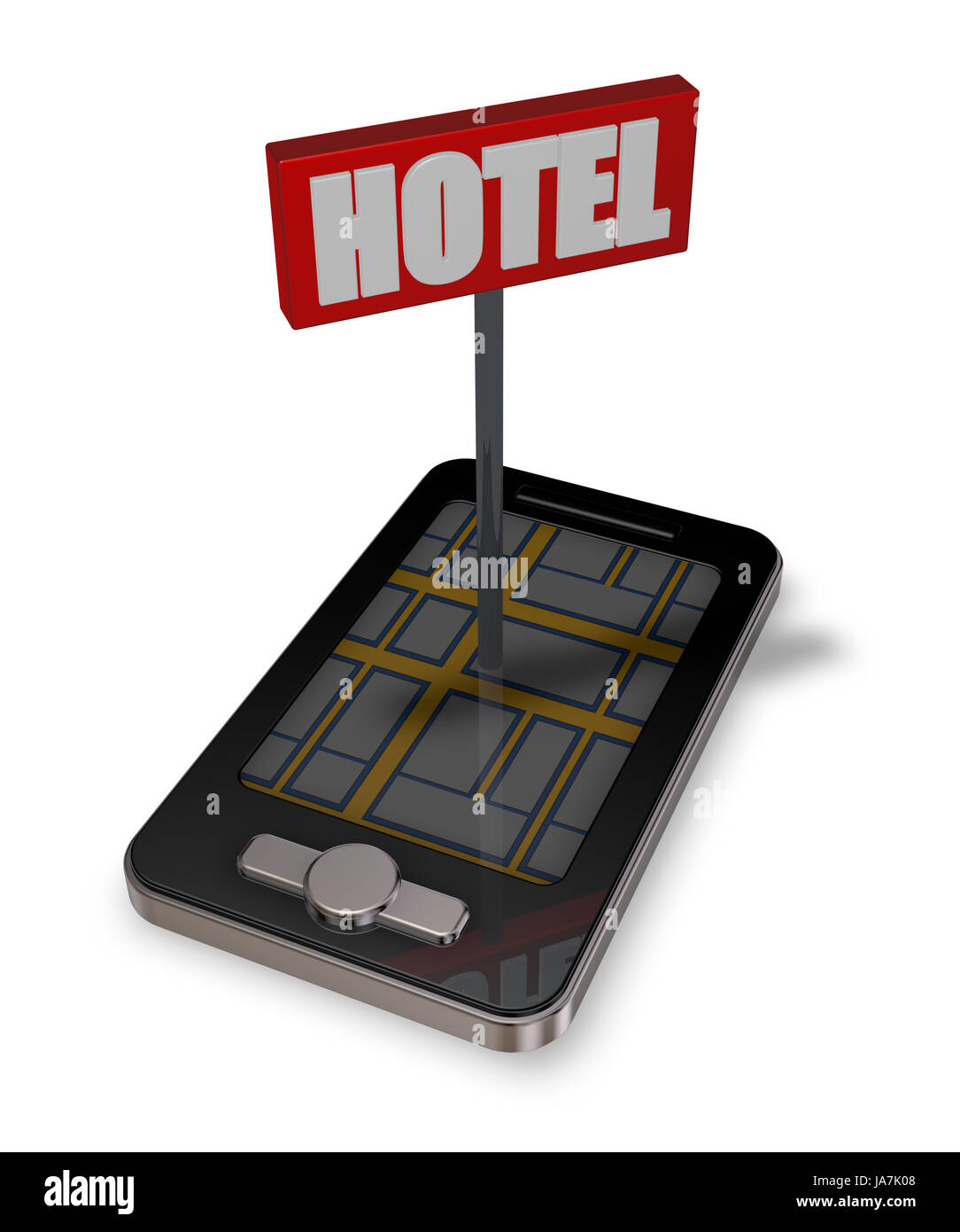 Hotel holidays concept illustration Cut Out Stock Images & Pictures - Alamy