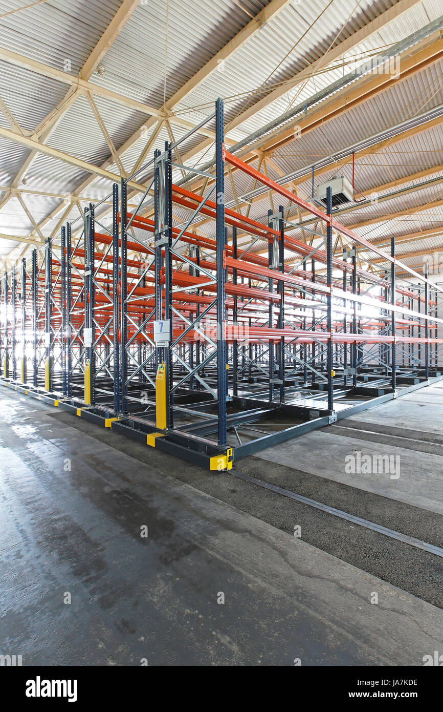 industry, industrial, new, interior, metal, work, factory, shelf ...