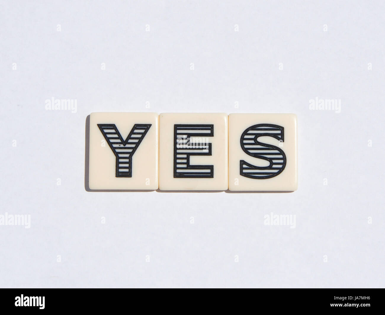 Word yes hi-res stock photography and images - Alamy