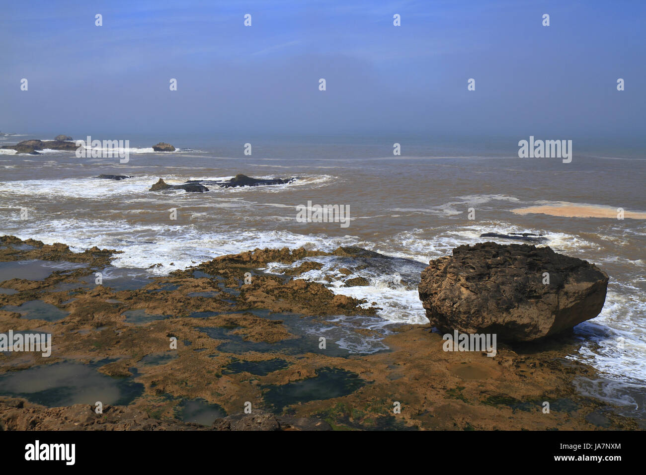 africa, coast, morocco, atlantic, salt water, sea, ocean, water, blue ...