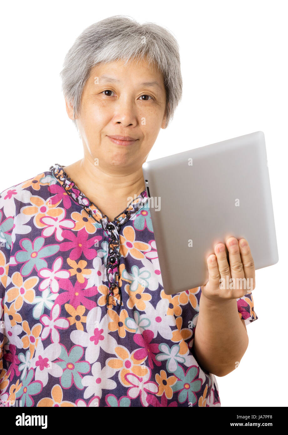 portrait, digital, chinese, technology, japanese, tablet, asian, aged ...