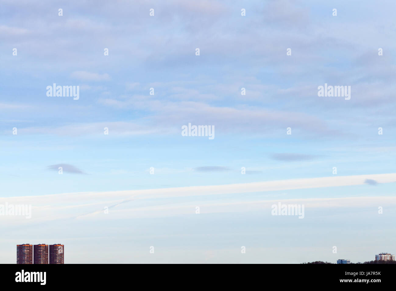 blue, house, building, city, town, horizon, modern, modernity, shine ...