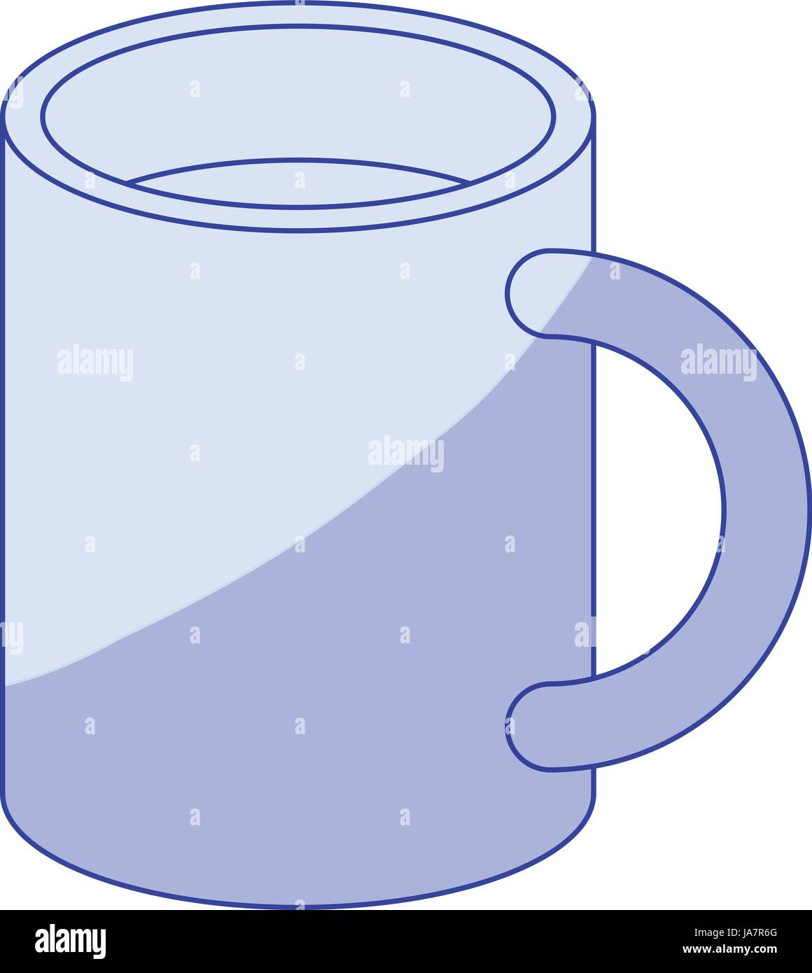 Blue empty mug cup Stock Vector Images - Alamy