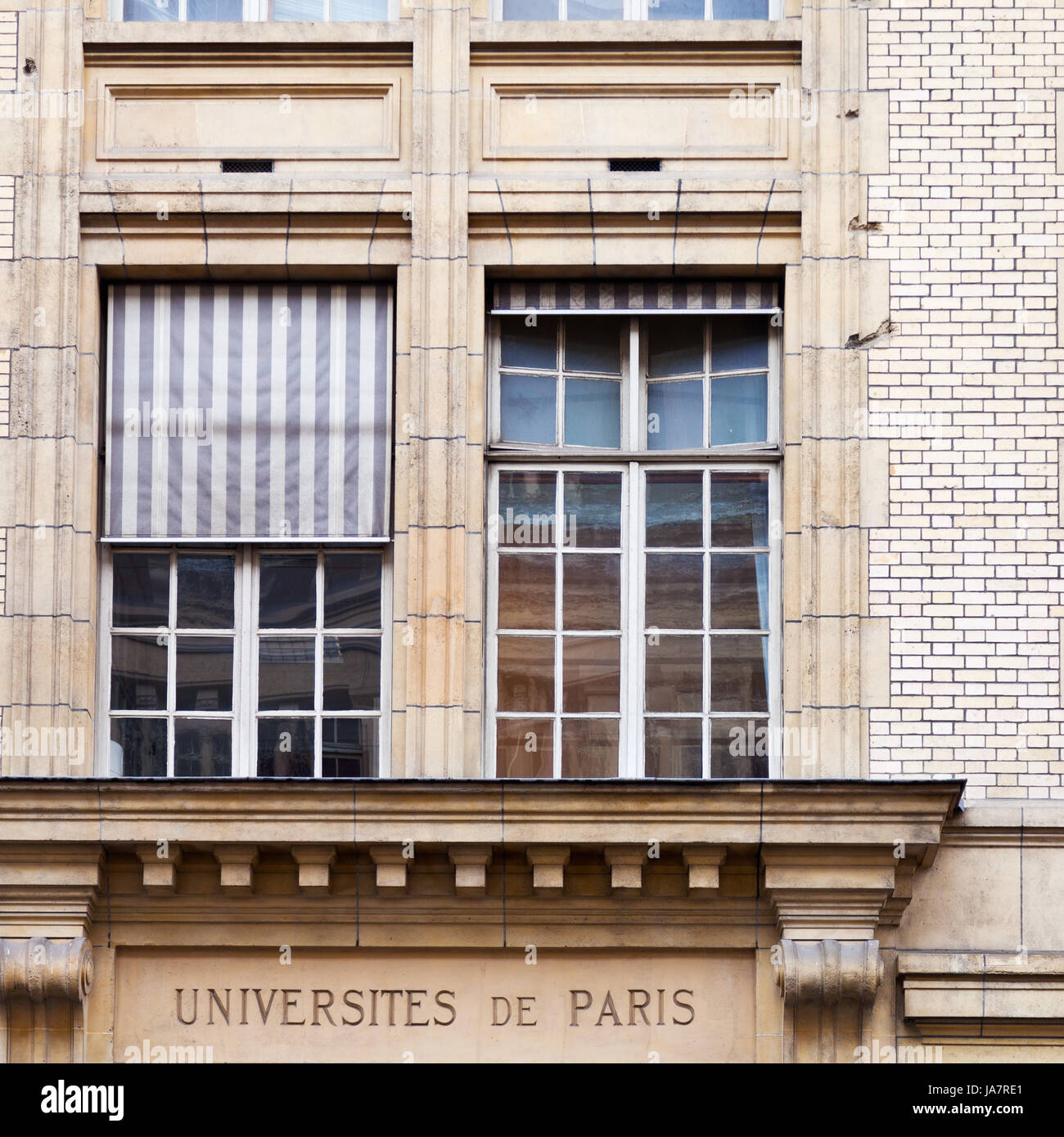 education, paris, france, facade, sight, view, outlook, perspective ...