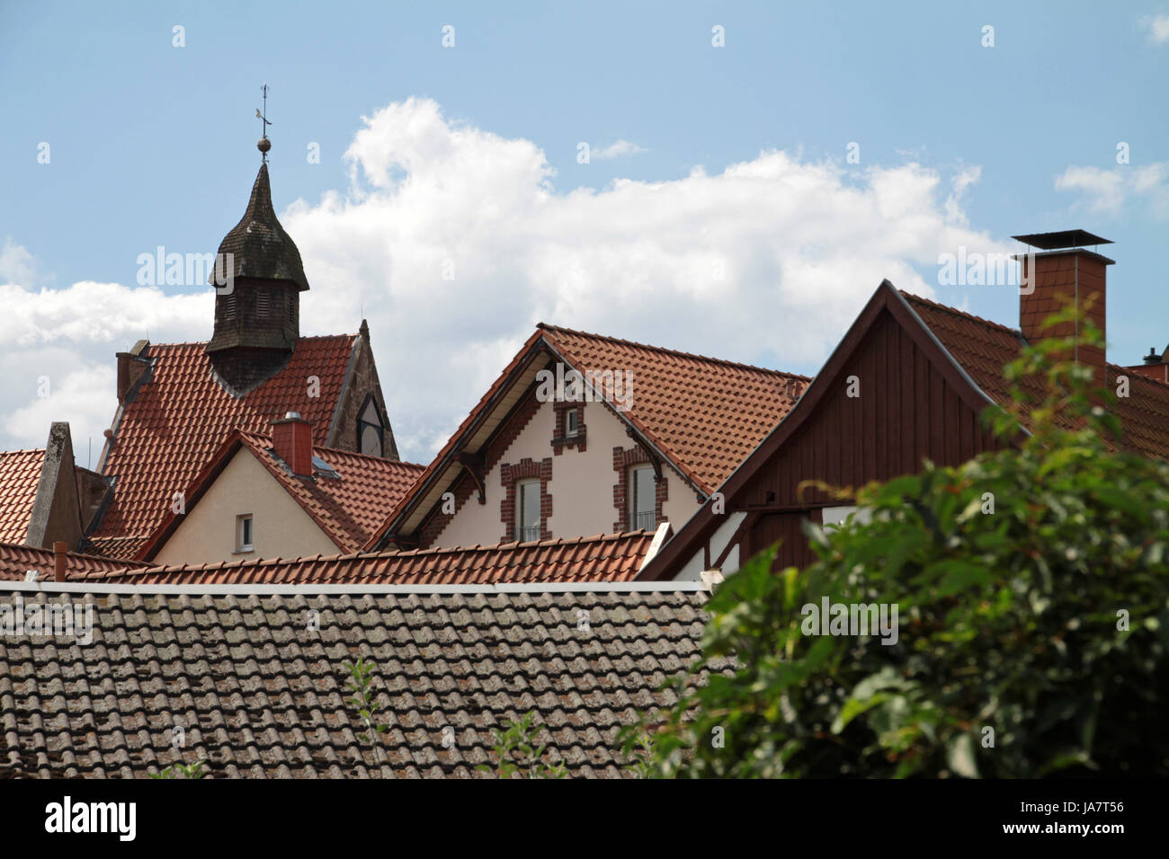 tower, roofs, spire, middle ages, tower, city, town, germany, german ...