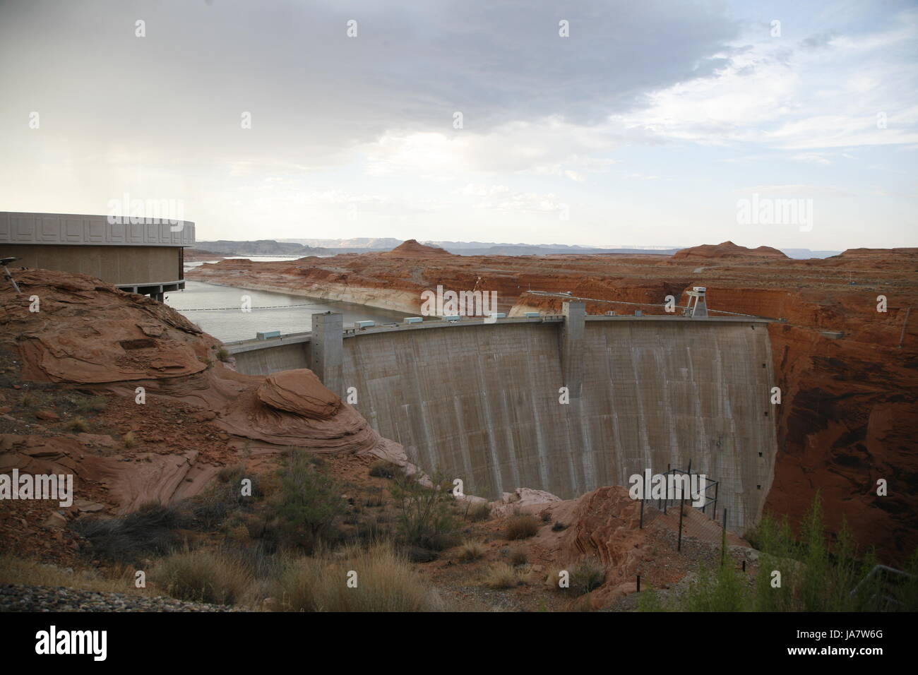 mountains, arizona, embankment, dam, scenery, countryside, nature ...