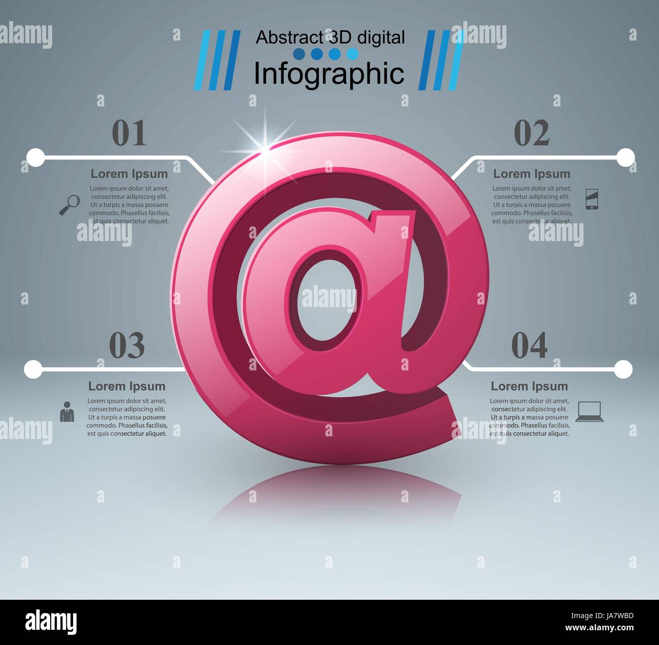 Mail and email icon. Abstract infograpfic Stock Vector Image & Art - Alamy