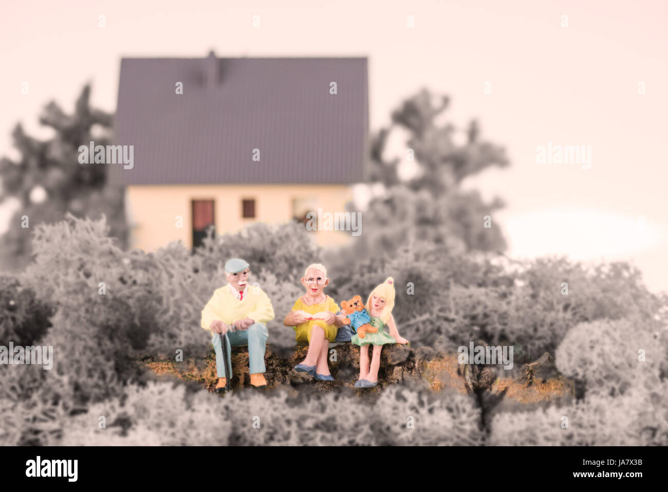 Grandfather little blonde grandchild hi-res stock photography and ...