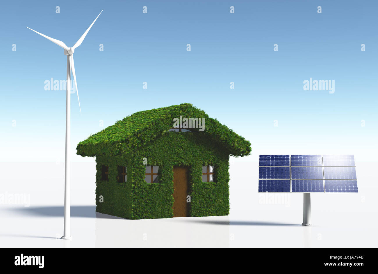 blue, house, building, eco, environment, enviroment, model, design ...