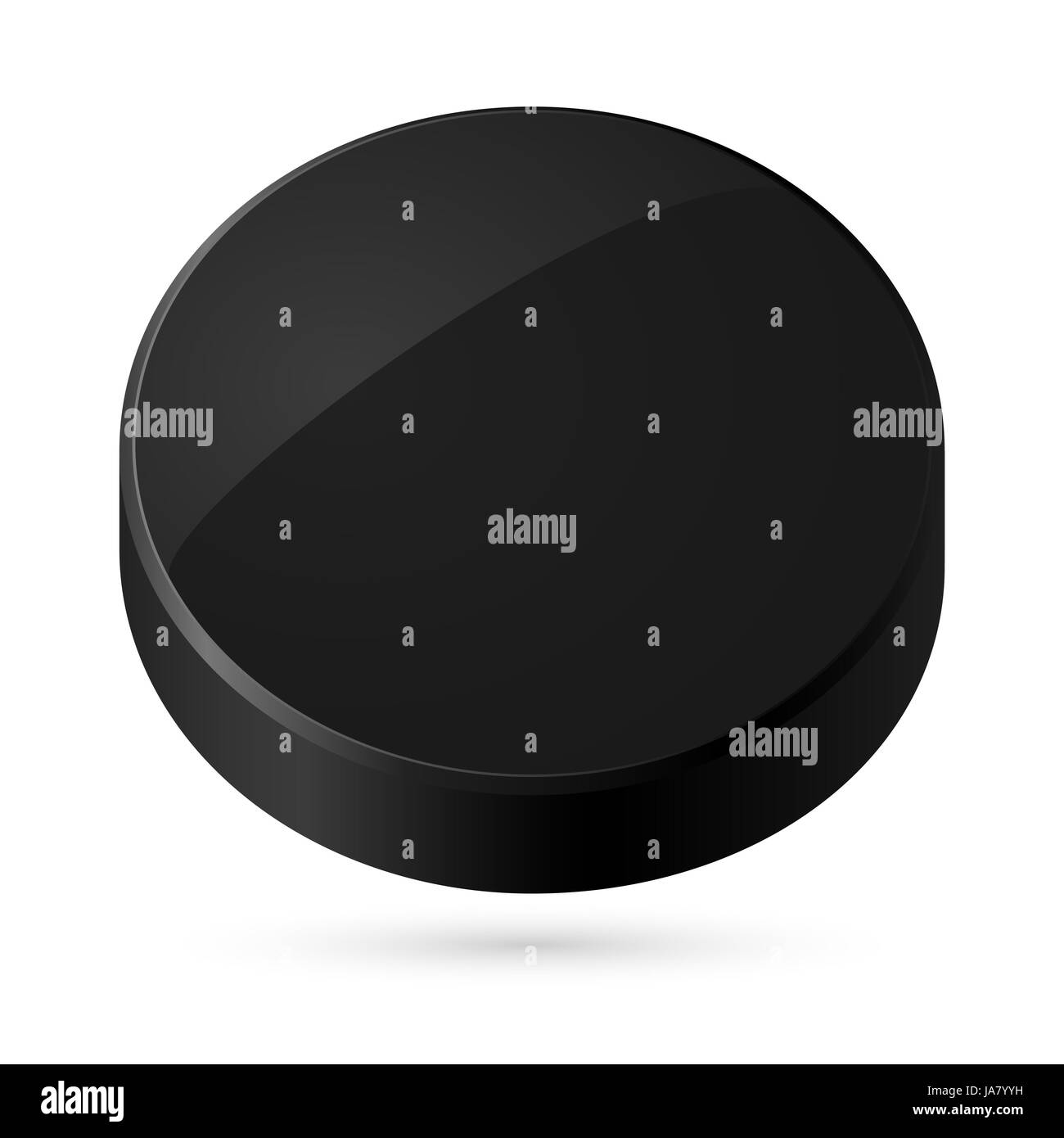 Illustration of black disk isolated on white background Stock Photo - Alamy