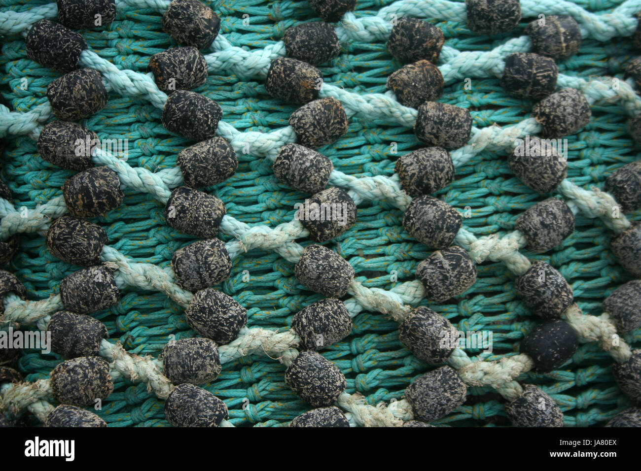 work unit, fishing, turquoise, meshes, tissue, fishing net, float ...