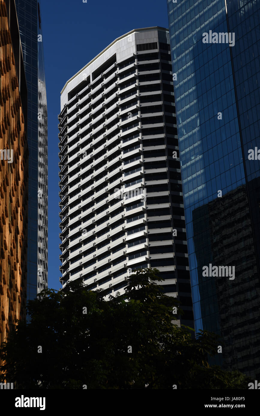 Brisbane, Australia: Office buildings in financial district Stock Photo ...