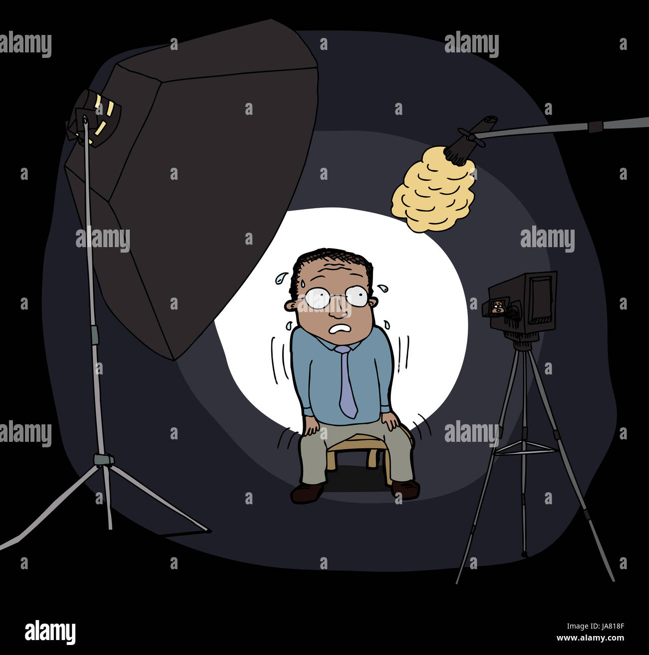 Adult arab african concern hi-res stock photography and images - Alamy