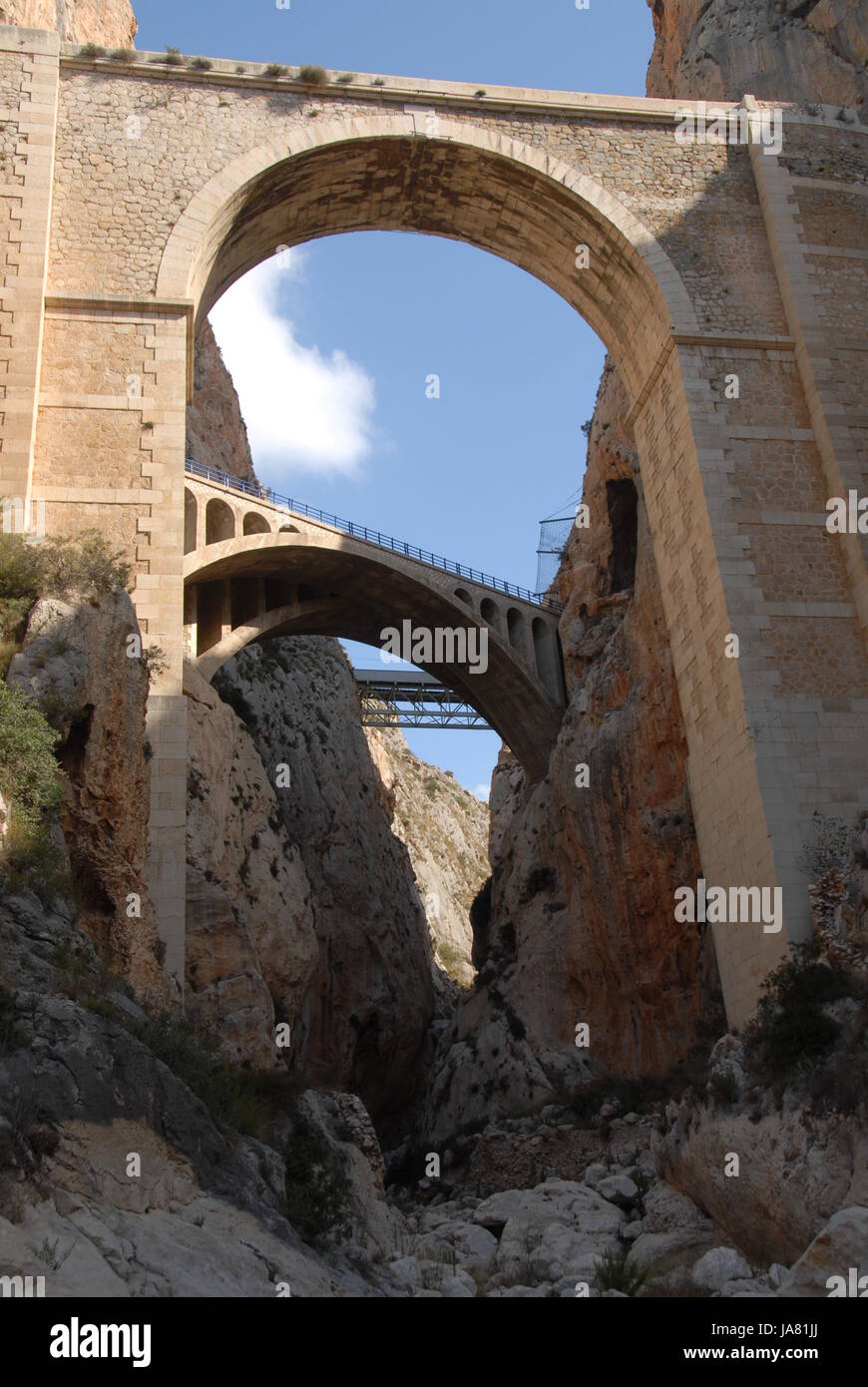 bridge, spain, ravine, bridge, spain, ravine, style of construction ...