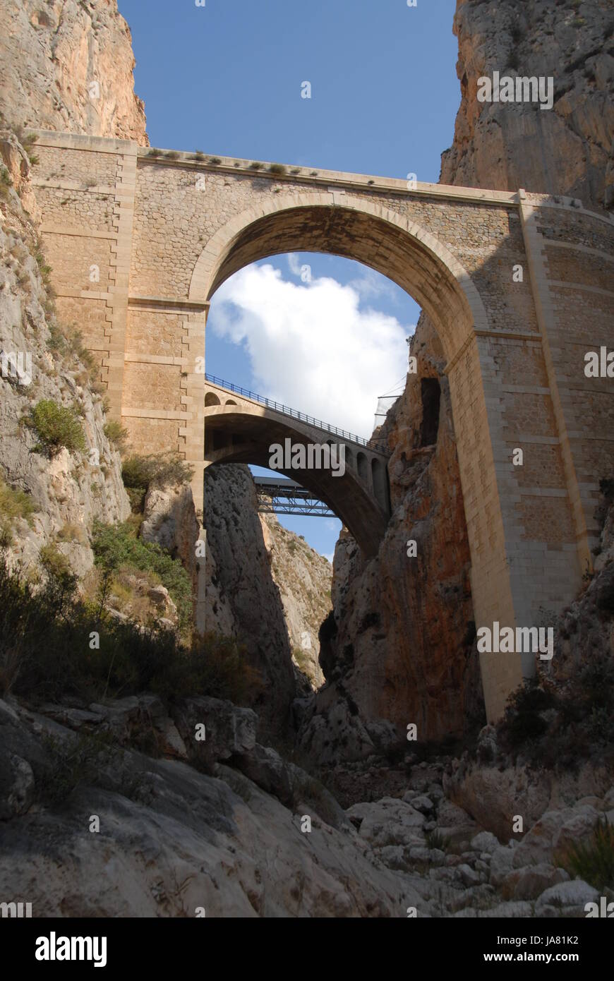 bridge, spain, ravine, bridge, spain, ravine, style of construction ...