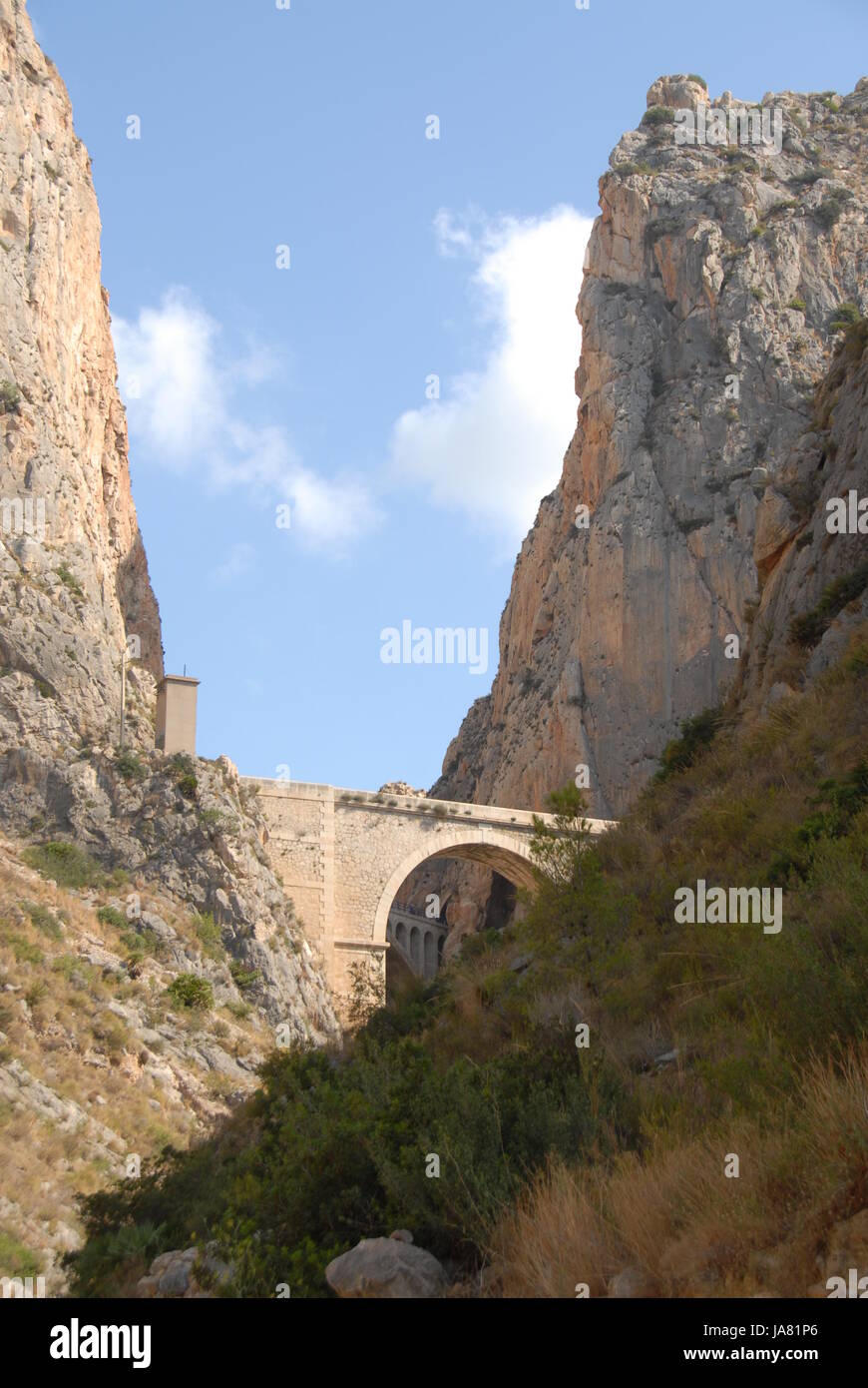 bridge, spain, bridge, spain, ravine, style of construction ...