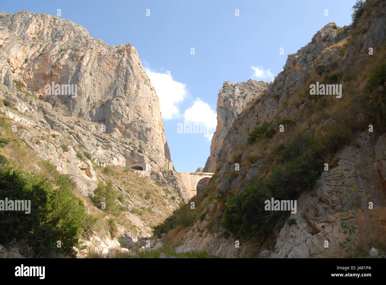 bridge, spain, bridge, spain, ravine, style of construction ...