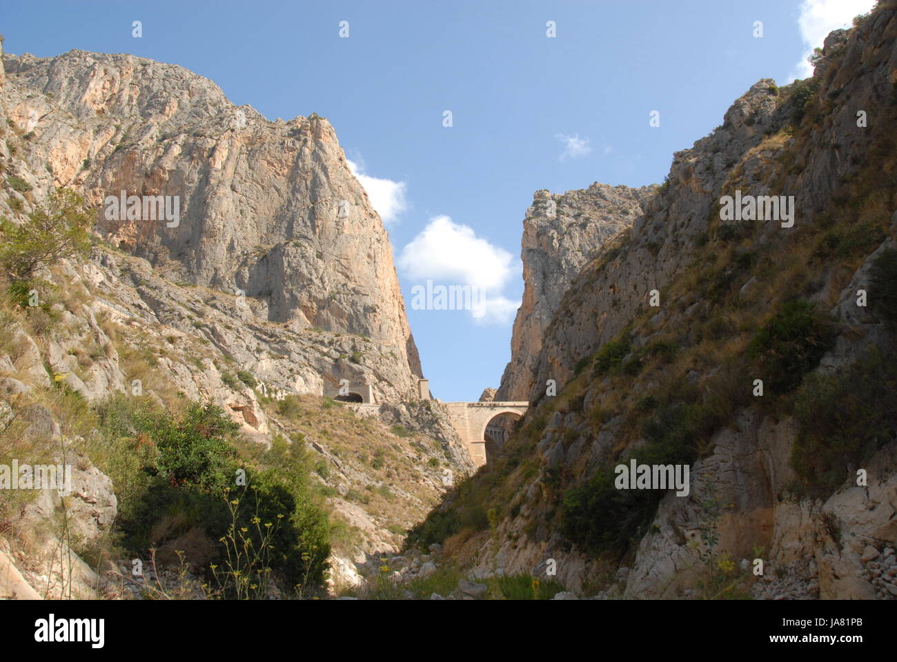 bridge, spain, bridge, spain, ravine, style of construction ...
