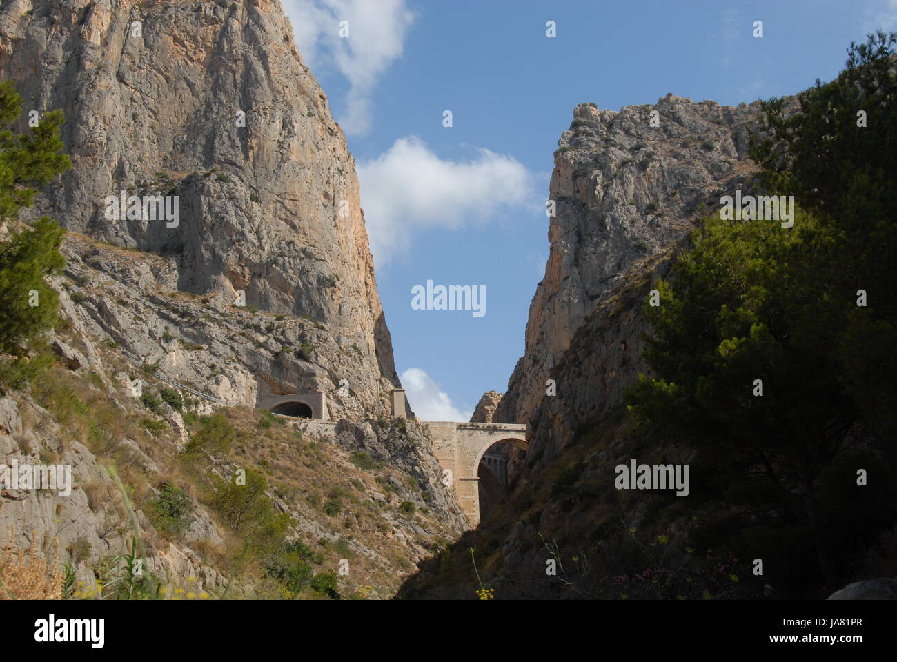bridge, spain, bridge, spain, ravine, style of construction ...
