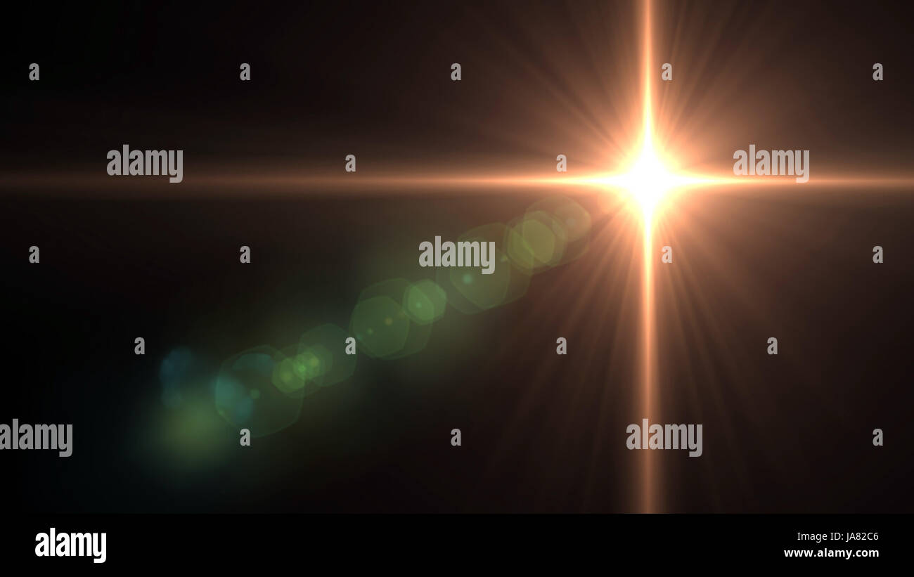 beautiful lens flare effect is simple to add on background Stock Photo ...